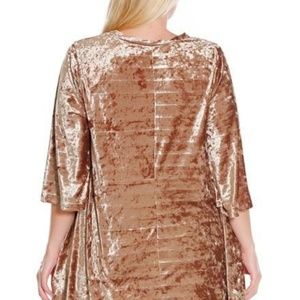 Dresses | Velour Crush Velvet Plus Size Tunic Top Dress Xl | Poshmark